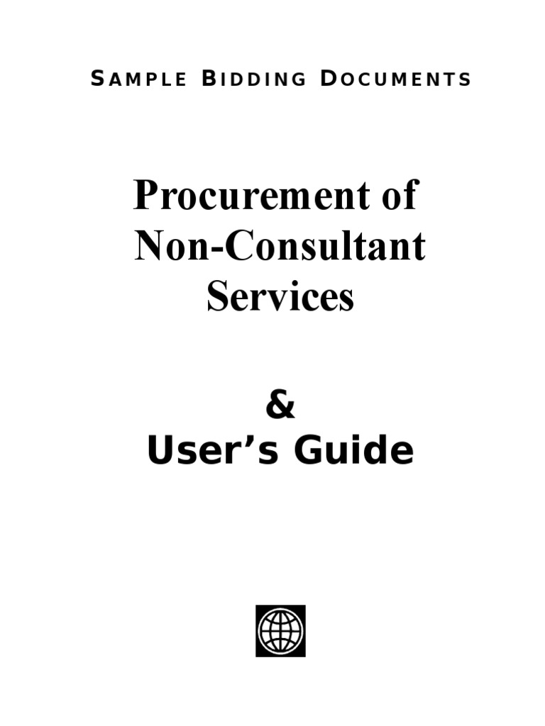 Standard Bidding Documents for the Procurement of Non-Consultant ...