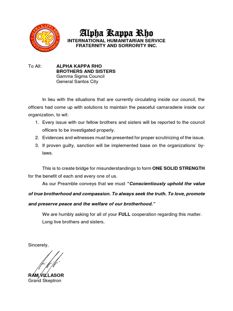 Alpha Kappa Rho | PDF
