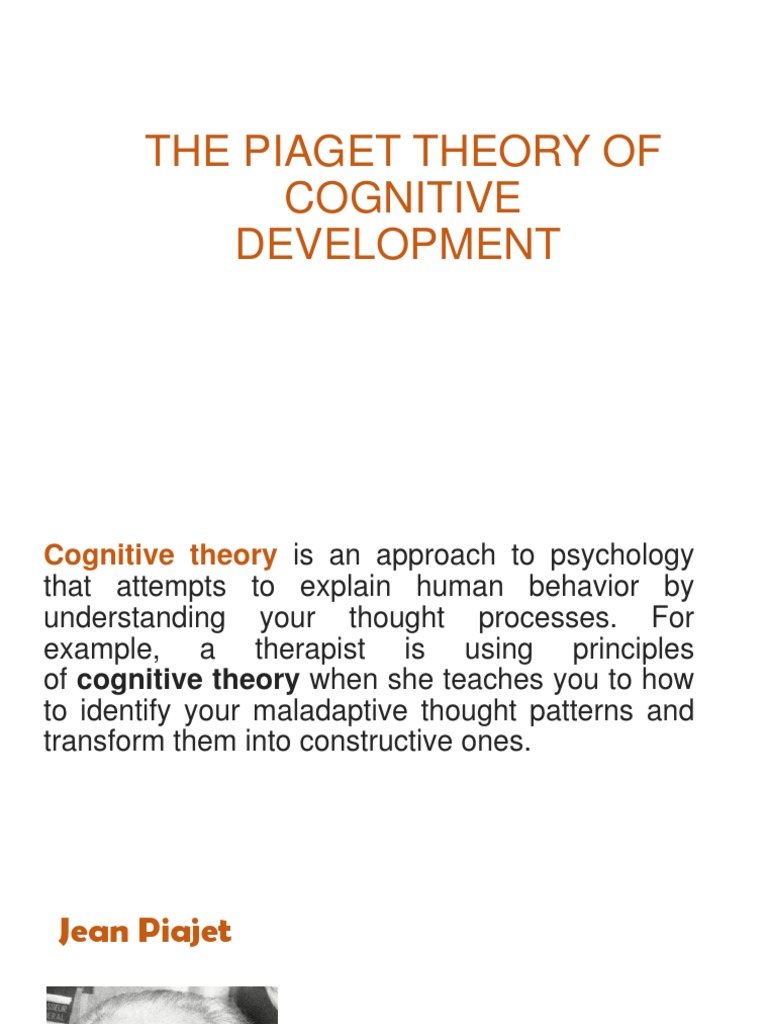 The Piaget Theory of Cognitive Development | PDF | Cognitive ...