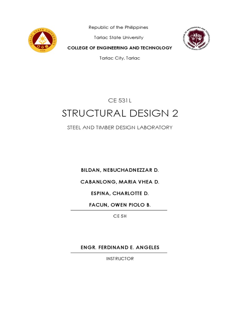 Structural Design 2: Steel and Timber Design Laboratory | Download Free ...