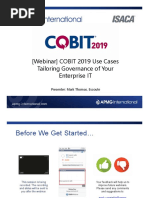 Cobit 2019 and Risk Management PDF | PDF | Cobit | Risk Management