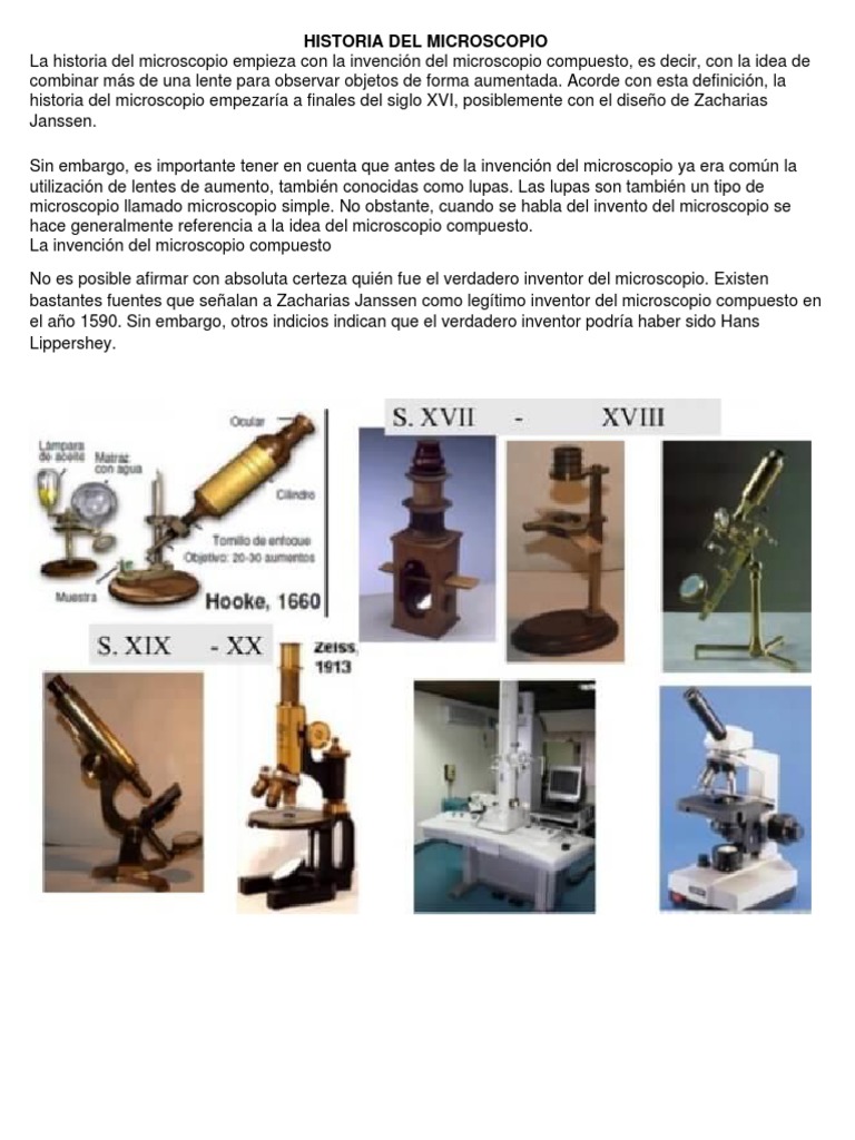 Microscopio De Zacharias Janssen Compound Monocular Microscope