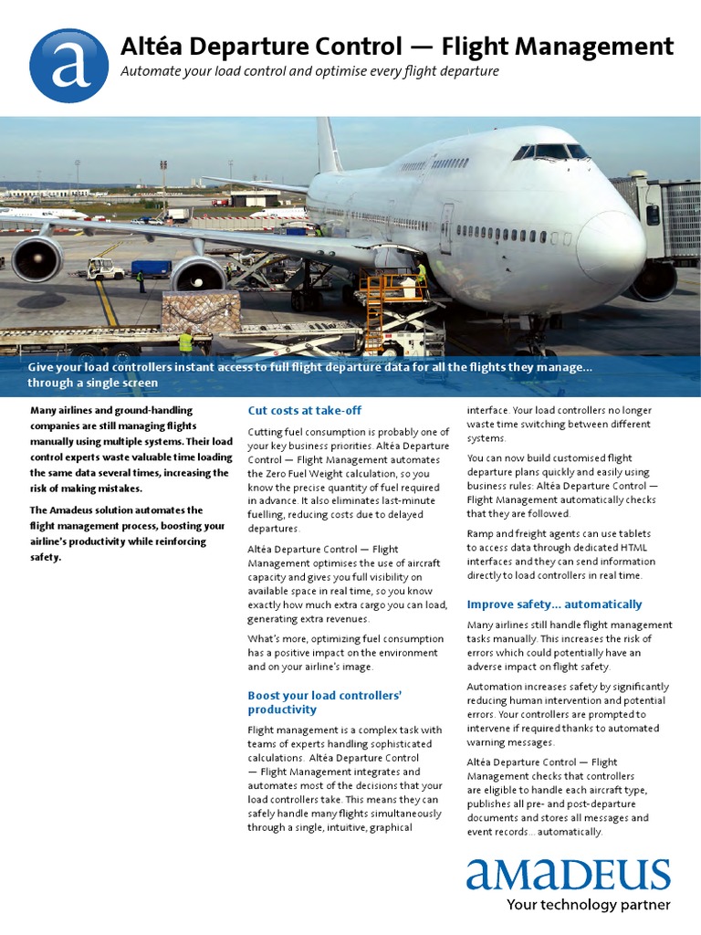 Amadeus Altea Flight Management 2013 | PDF | Automation | Cargo