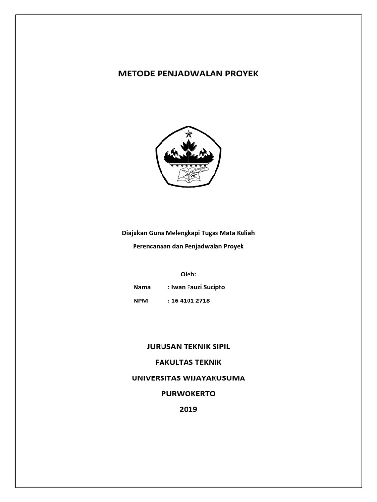 Metode Penjadwalan Proyek | PDF