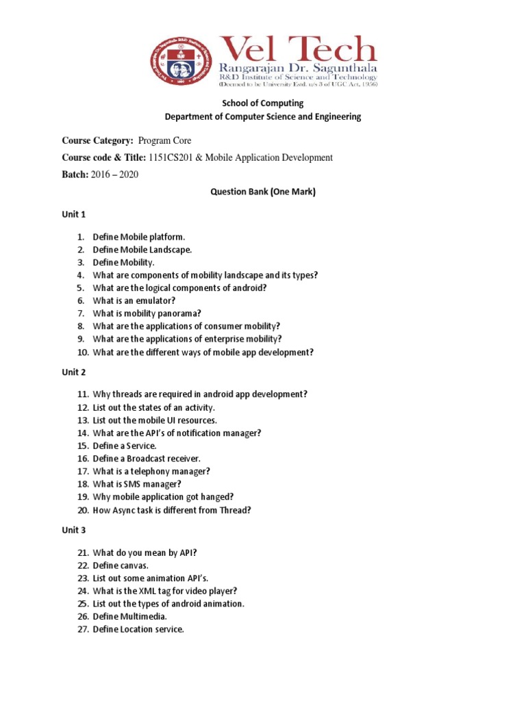 Mobile App Development Q&A | PDF | Xamarin | Mobile App
