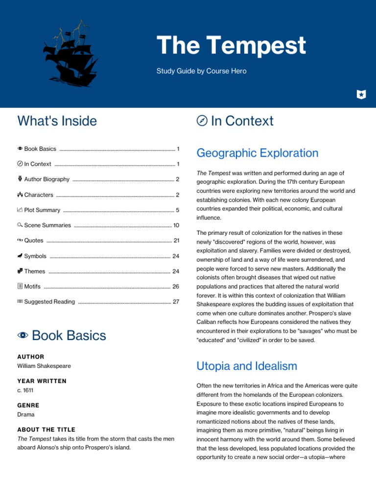 The Tempest | PDF | The Tempest