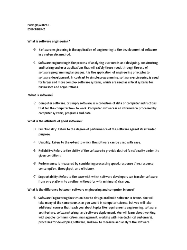 What Is Software Engineering? | Download Free PDF | Computer Science ...