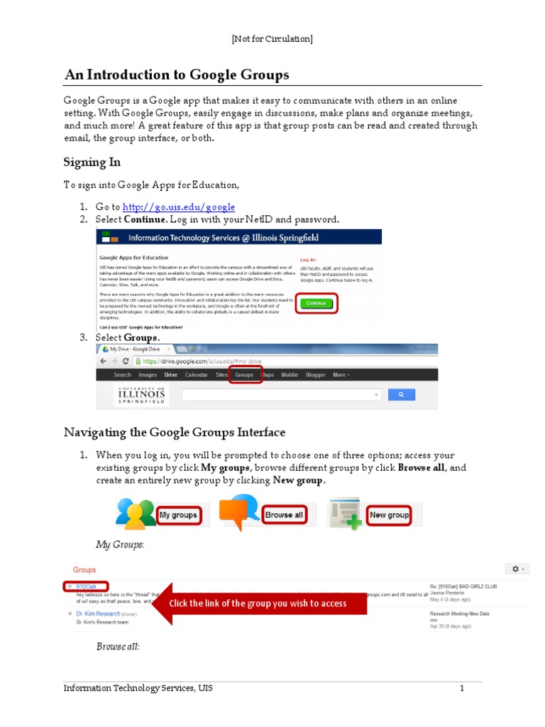 Introduction To Google Groups | PDF | Mobile App | Multimedia