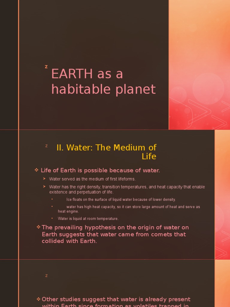 Earth As An Habitable Planet | PDF | Atmosphere Of Earth | Earth