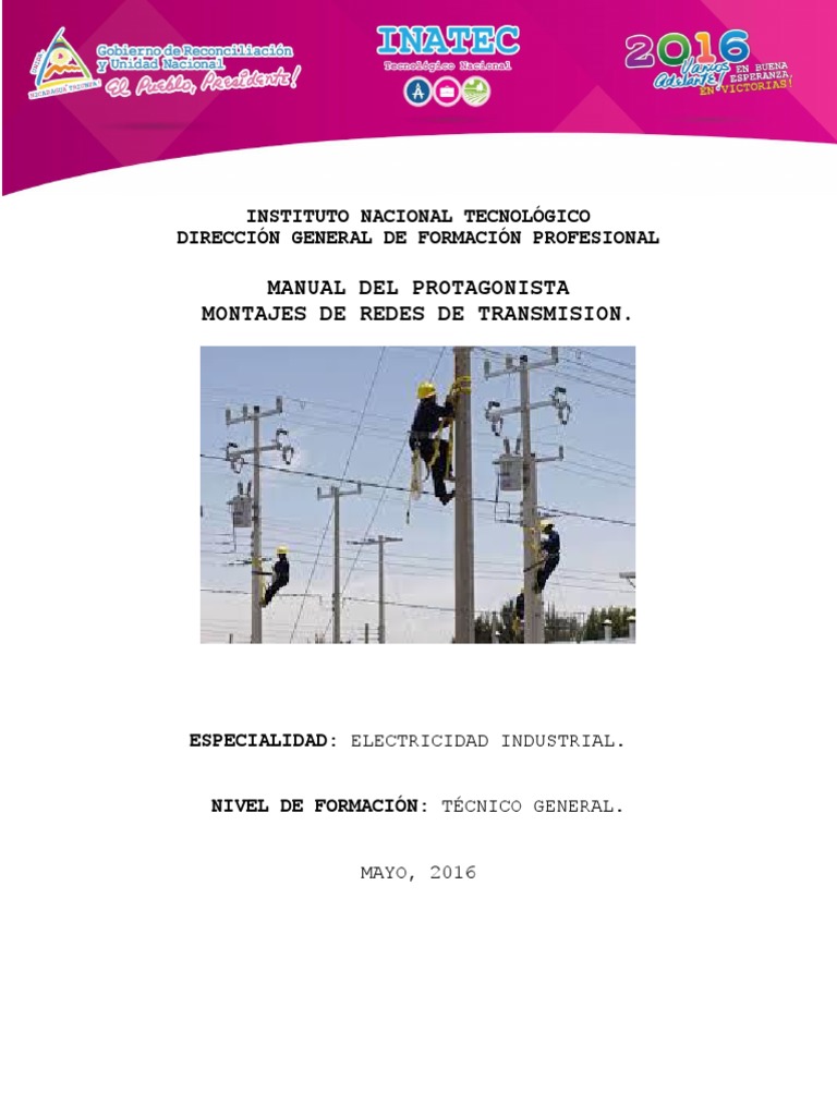 Montaje de Redes de Transmision | PDF | Distribución de energía ...