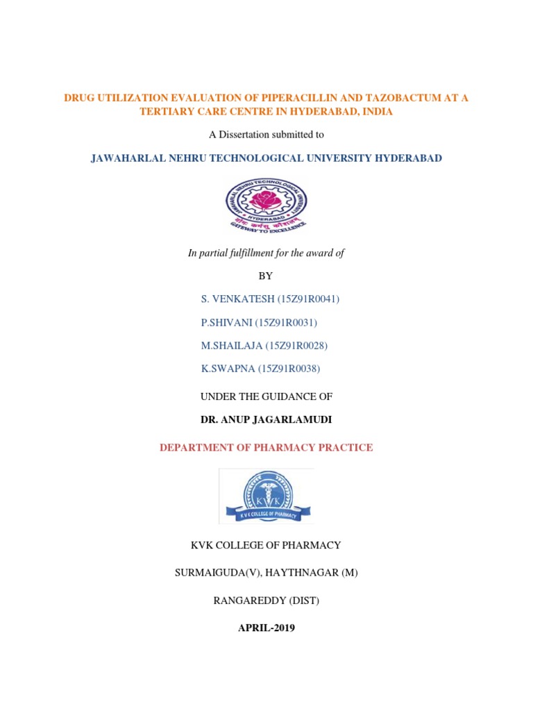 DUE of PIPERACILLIN and Tazobactum | Download Free PDF | Beta Lactamase ...