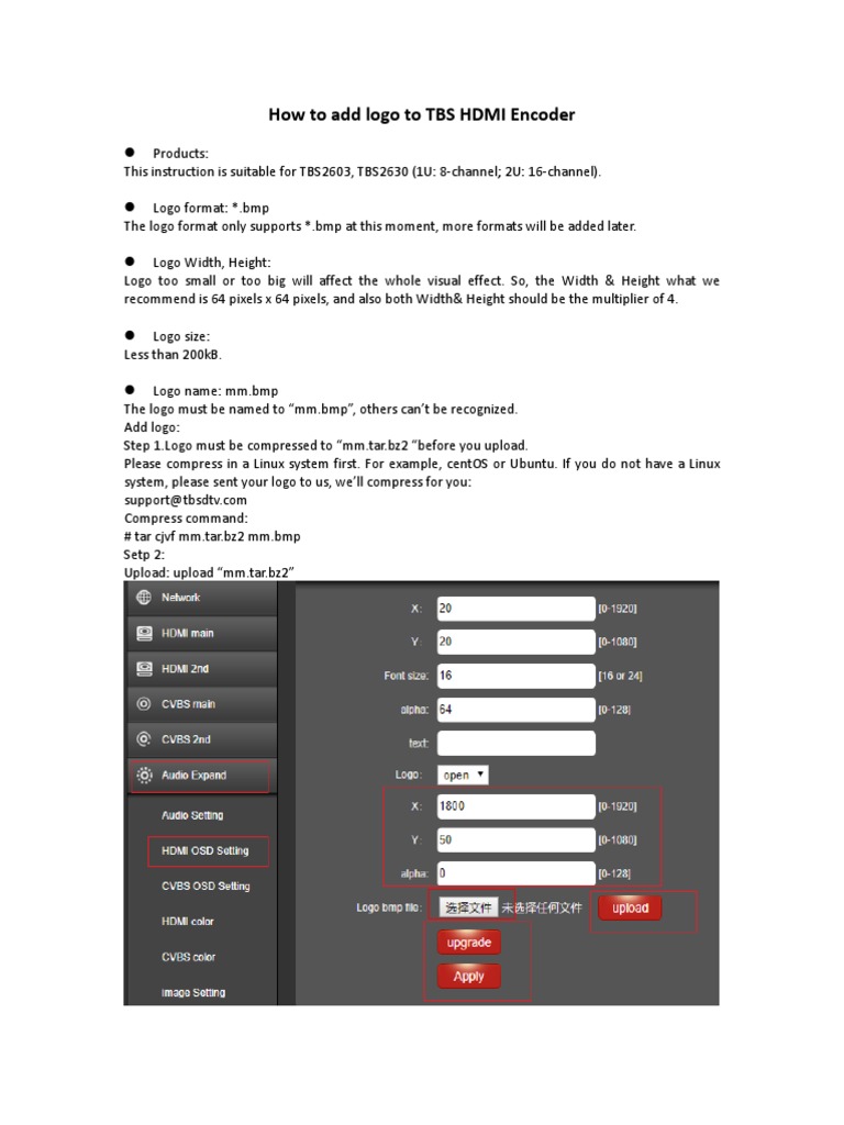 How To Add Logo To Encoder | PDF