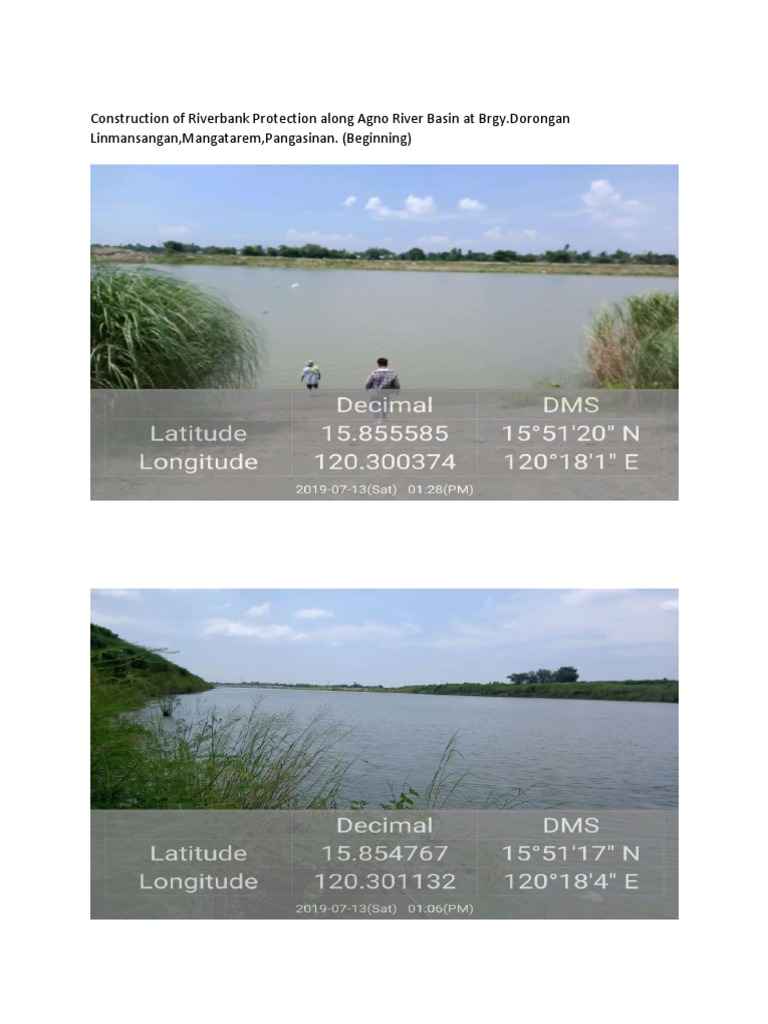 Construction of Riverbank Protection Along Agno River Basin at Brgy | PDF