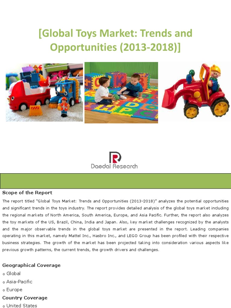 Global Toys Market Analysis (2013-2018): Trends, Opportunities and ...