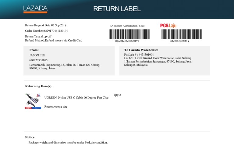 ReturnLabel PDF | PDF