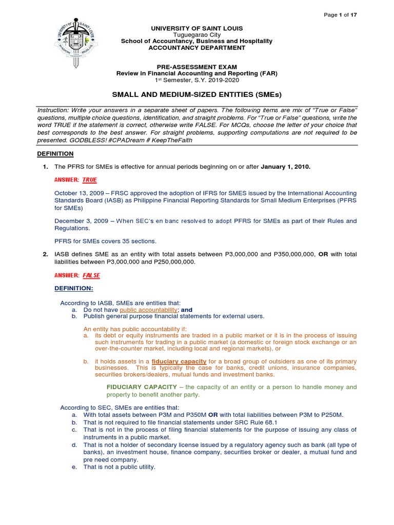 01 - DRILL 1 SMEs - Answers and Discussions | PDF | International ...