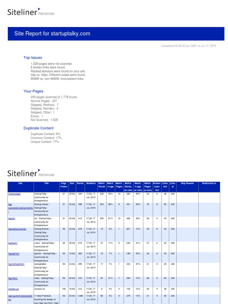 SEo Report | PDF | Hypertext | Web Development