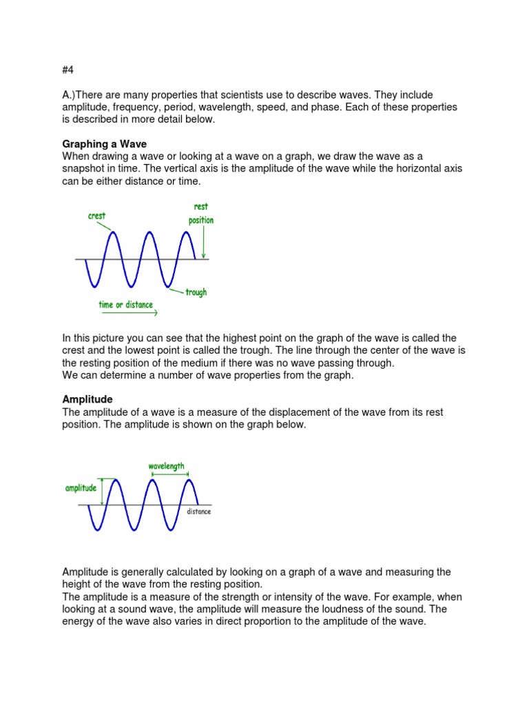 Graphing A Wave | PDF | Wavelength | Waves