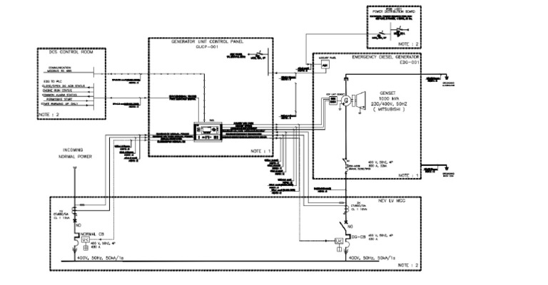 Contoh Single Line Diagram EDG | PDF