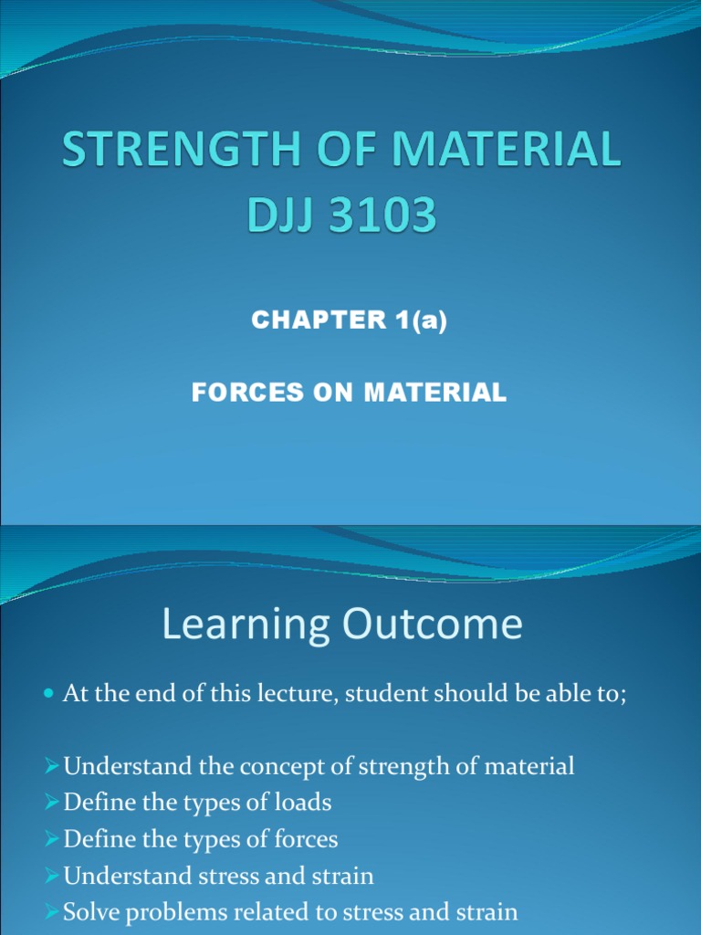 Chapter 1 (A) | PDF | Deformation (Engineering) | Stress (Mechanics)