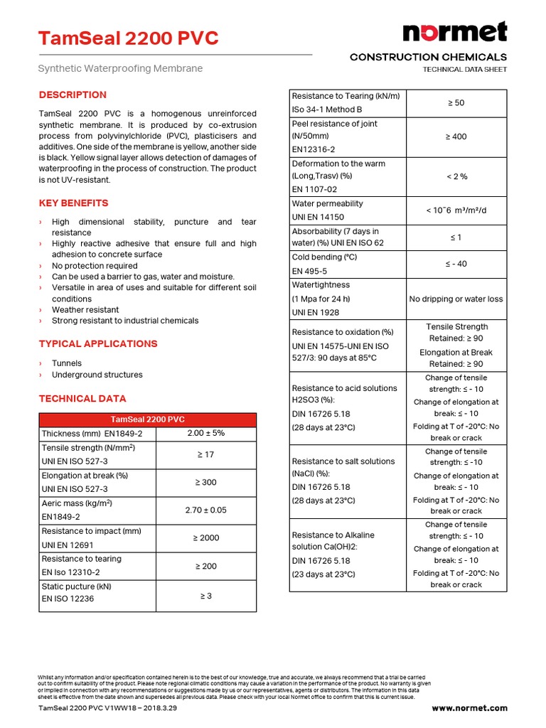 Tam Seal | PDF | Polyvinyl Chloride | Building Engineering