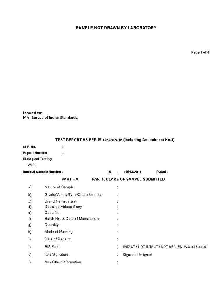 BIS Format Micro | PDF | Microbiology