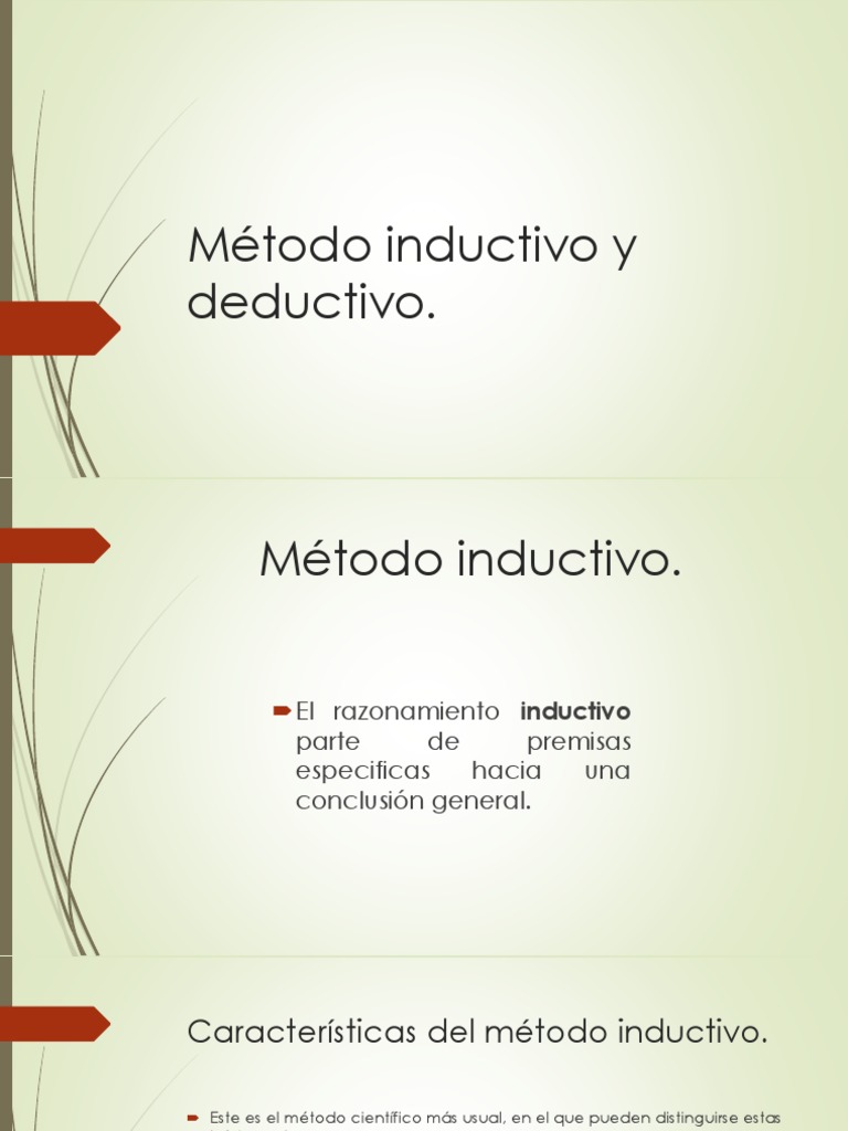 Método Inductivo y Deductivo | PDF | Razonamiento inductivo | Método científico
