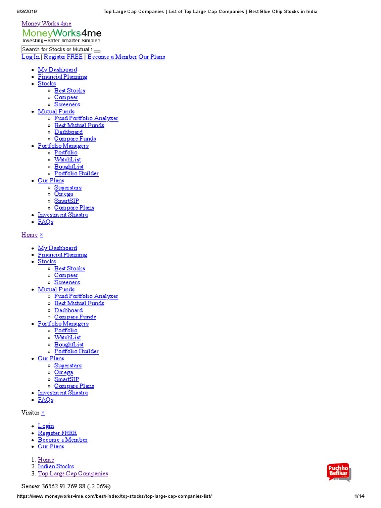 Top Large Cap Companies - List of Top Large Cap Companies - Best Blue ...