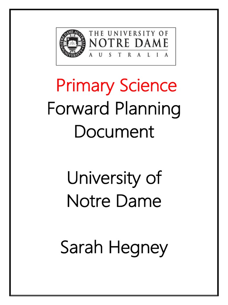 Science Forward Planning Document 2 | PDF | Science | Educational ...