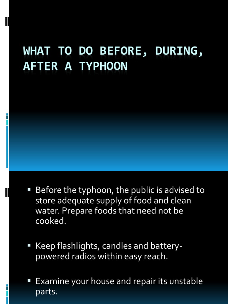 Typhoon Safety Guide for Residents | PDF