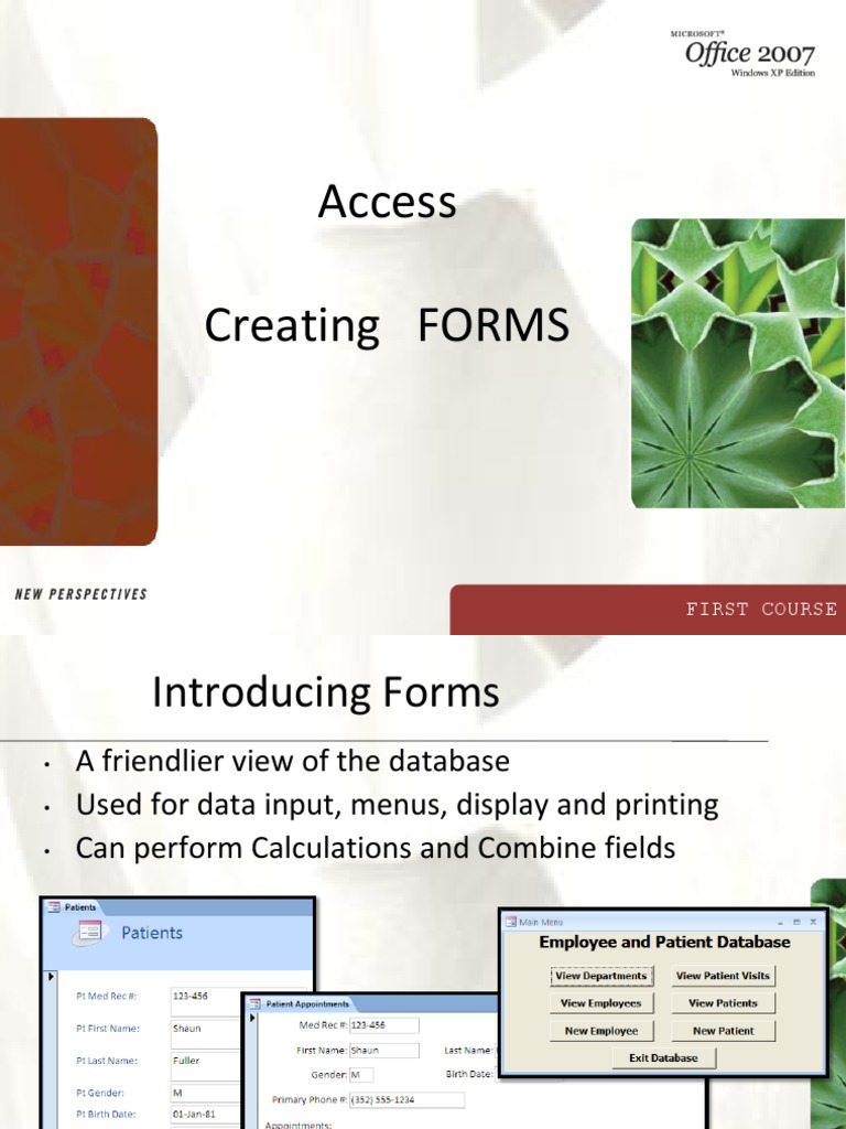 Creating Effective Data Entry Forms in Microsoft Access | PDF | Windows ...