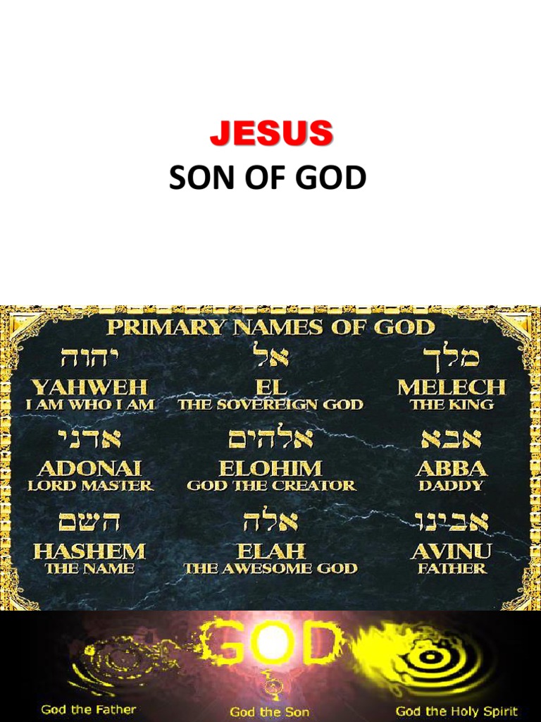 Jesus The Son of God | PDF