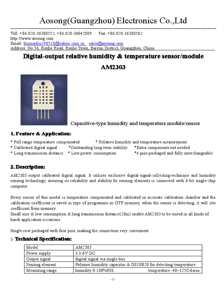 DHT22 PDF | PDF
