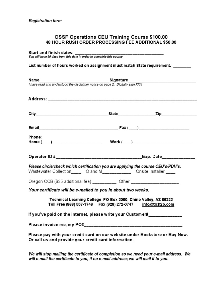 OSSF Operations CEU Training Course $100.00 | PDF | Sewage Treatment ...