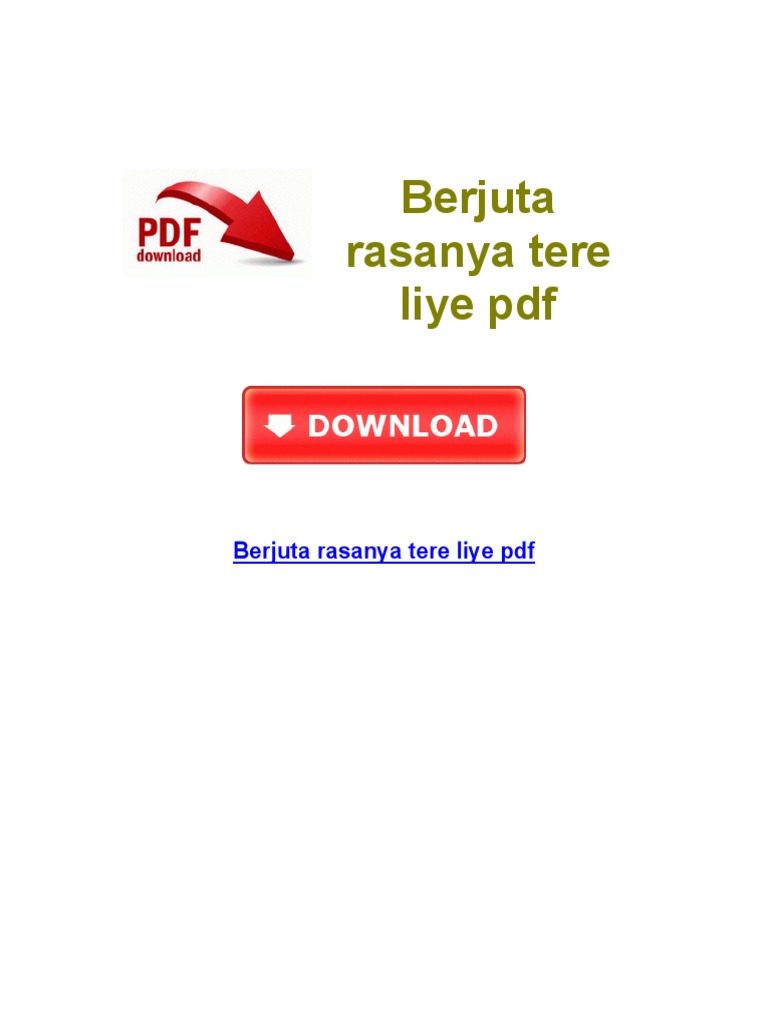 Berjuta Rasanya Tere Liye PDF | PDF | Device Driver | Microsoft Windows