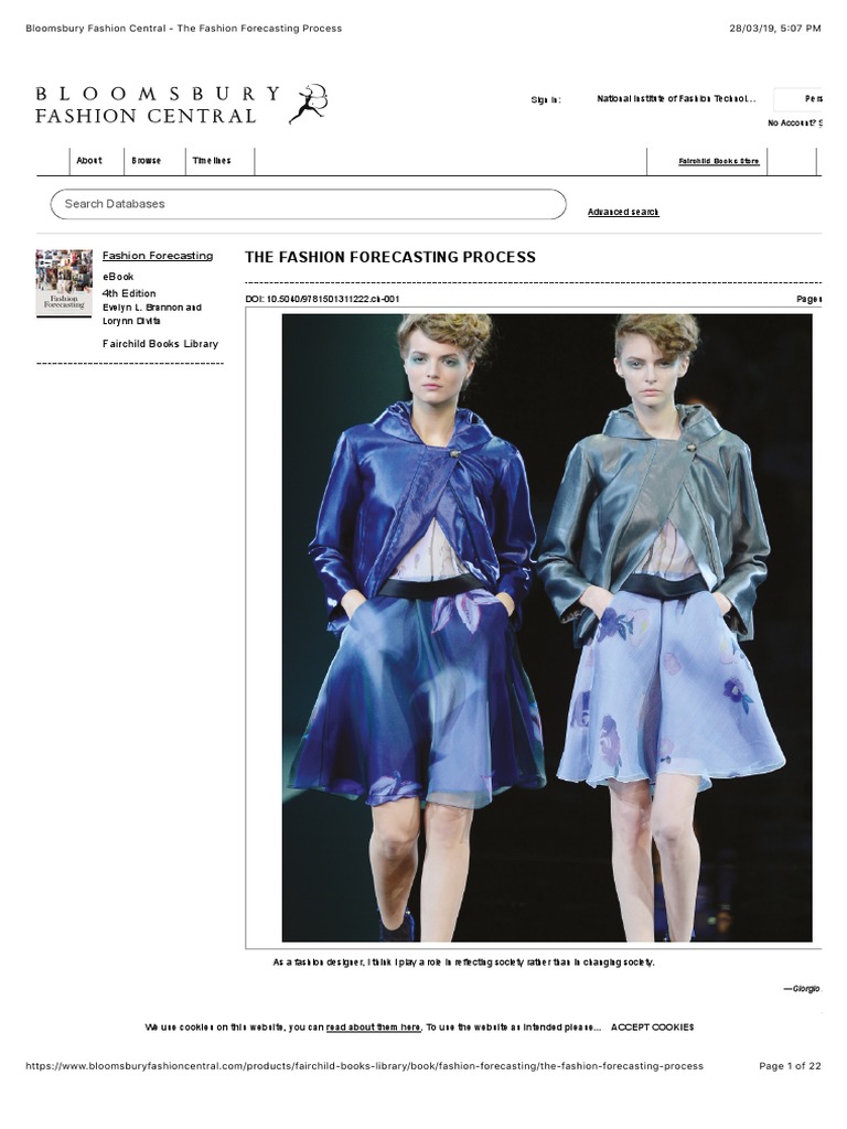 Trend Forecasting | PDF | Fashion | Forecasting