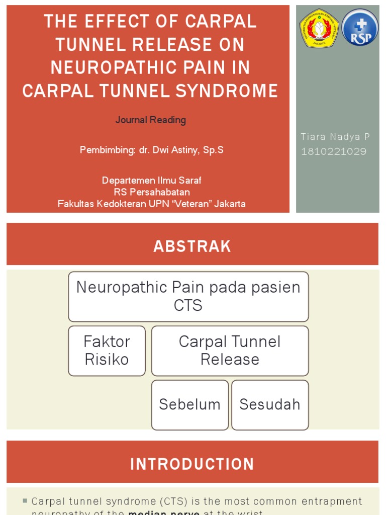 Jourding Saraf-Tiara Nadya | PDF | Carpal Tunnel Syndrome | Peripheral ...