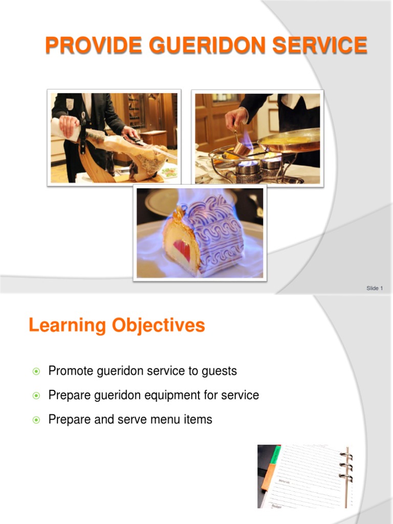 1 Gueridon Service 2hours Revised | PDF | Salad | Menu