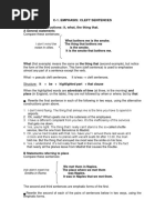 Cleft Sentences Exercises | PDF | Clause | Sentence (Linguistics)