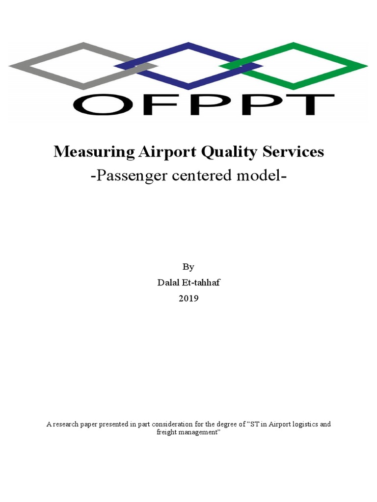 Measuring Airport Quality Services: - Passenger Centered Model | PDF ...