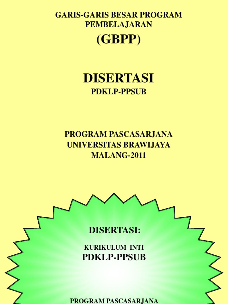 Pembelajaran Disertasi Ub | PDF