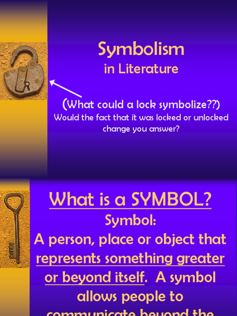 Symbolism In Literature Examples