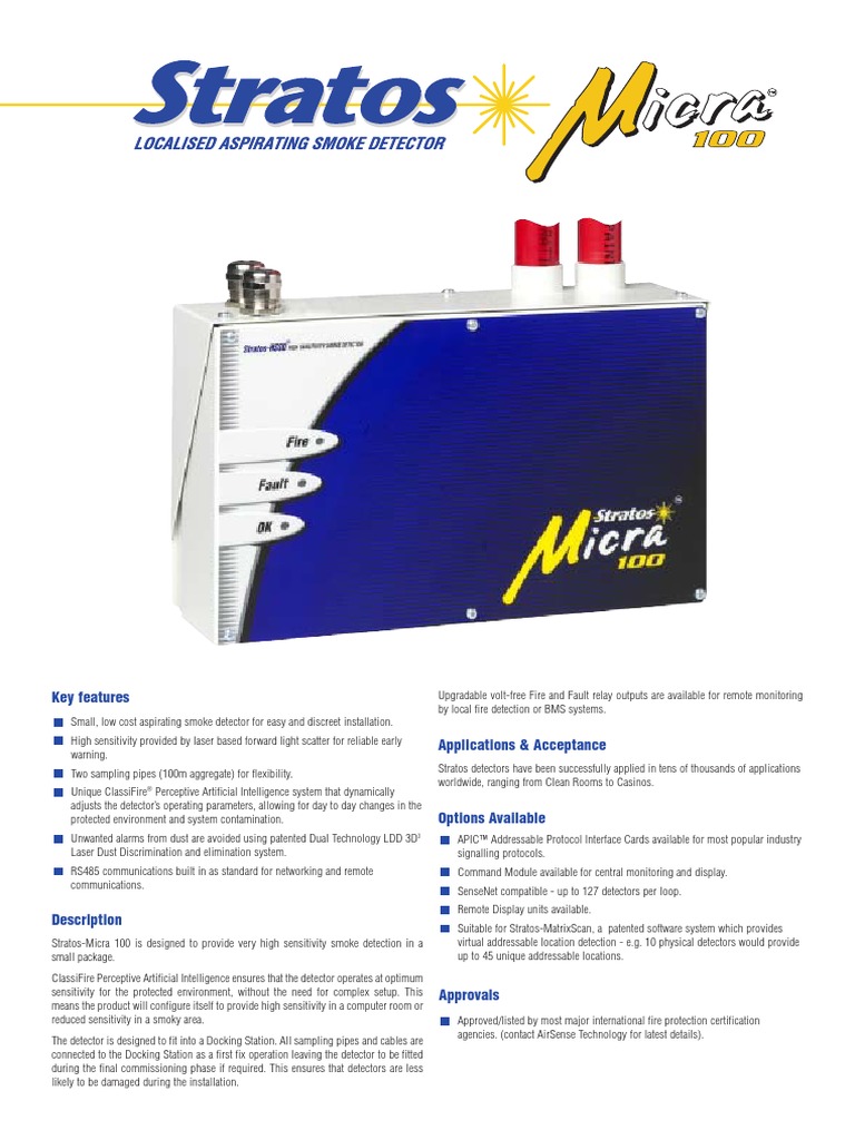 Stratos-Micra 100 Data SHT PDF | PDF | Equipment | Electronics