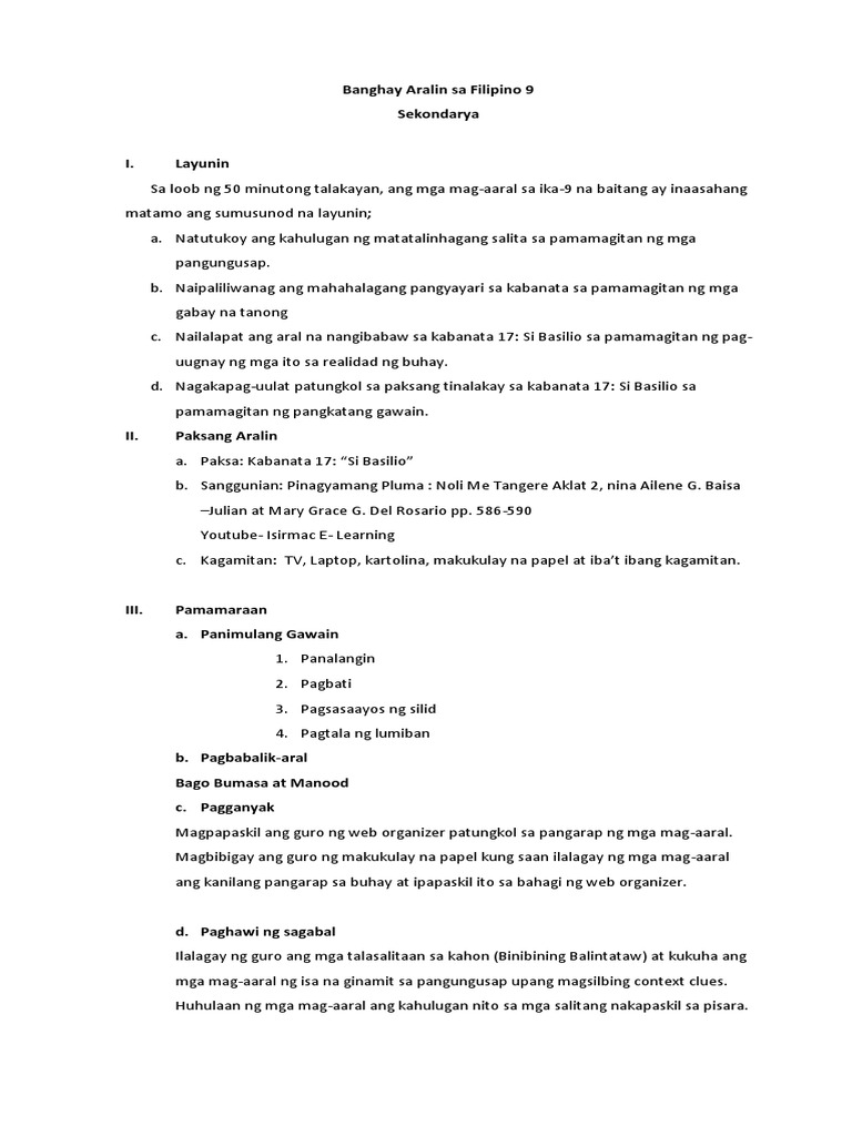 Kabanata 17 Si Basilio | PDF