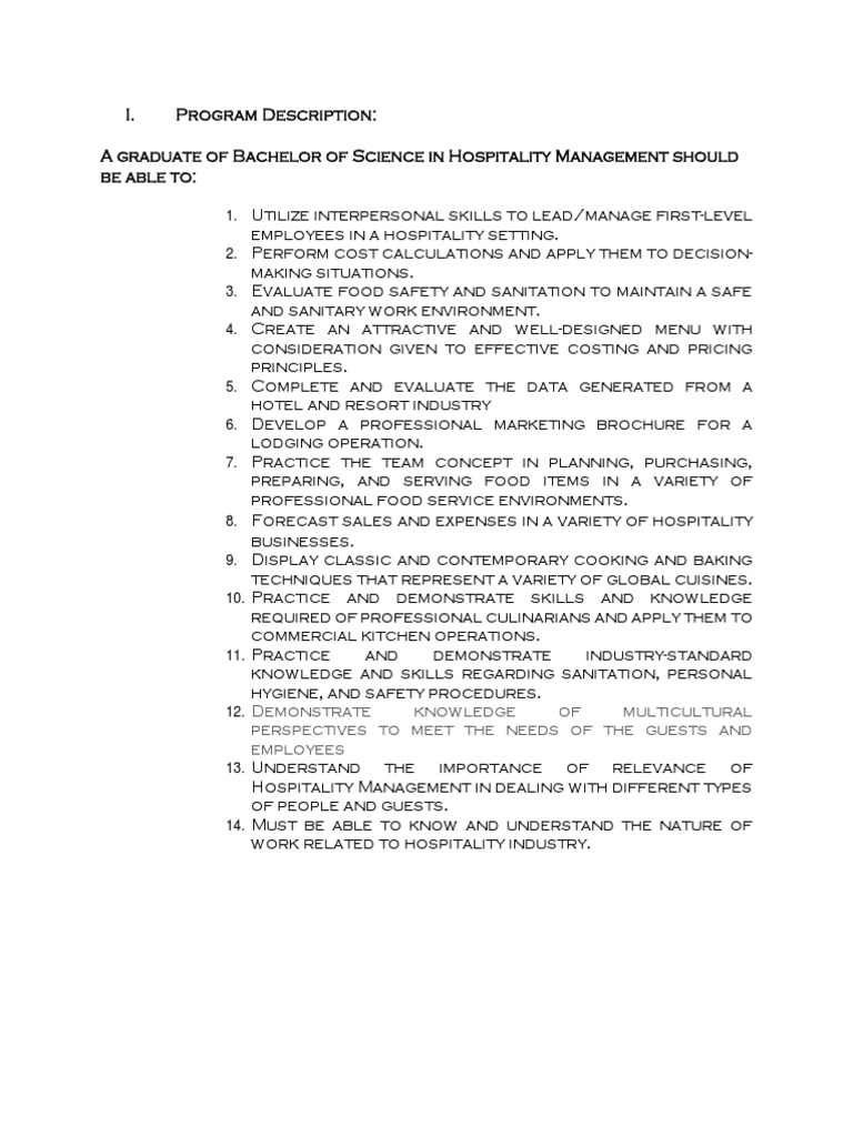 Program Description HRM | PDF