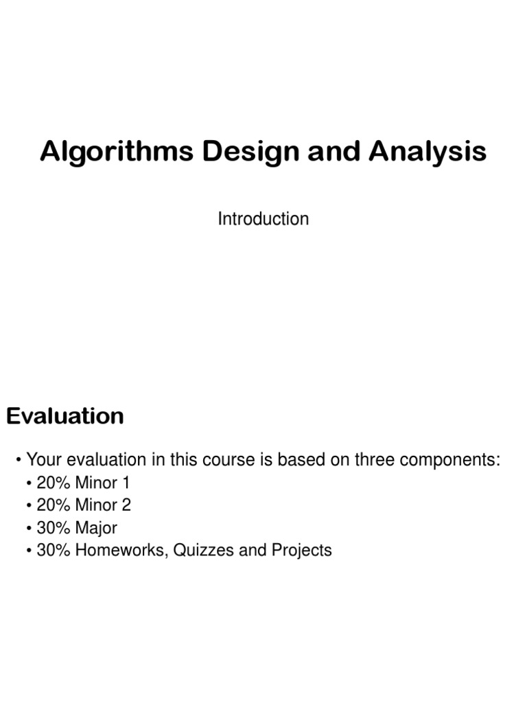 Algo Slides Pdf Pdf Time Complexity Recurrence Relation