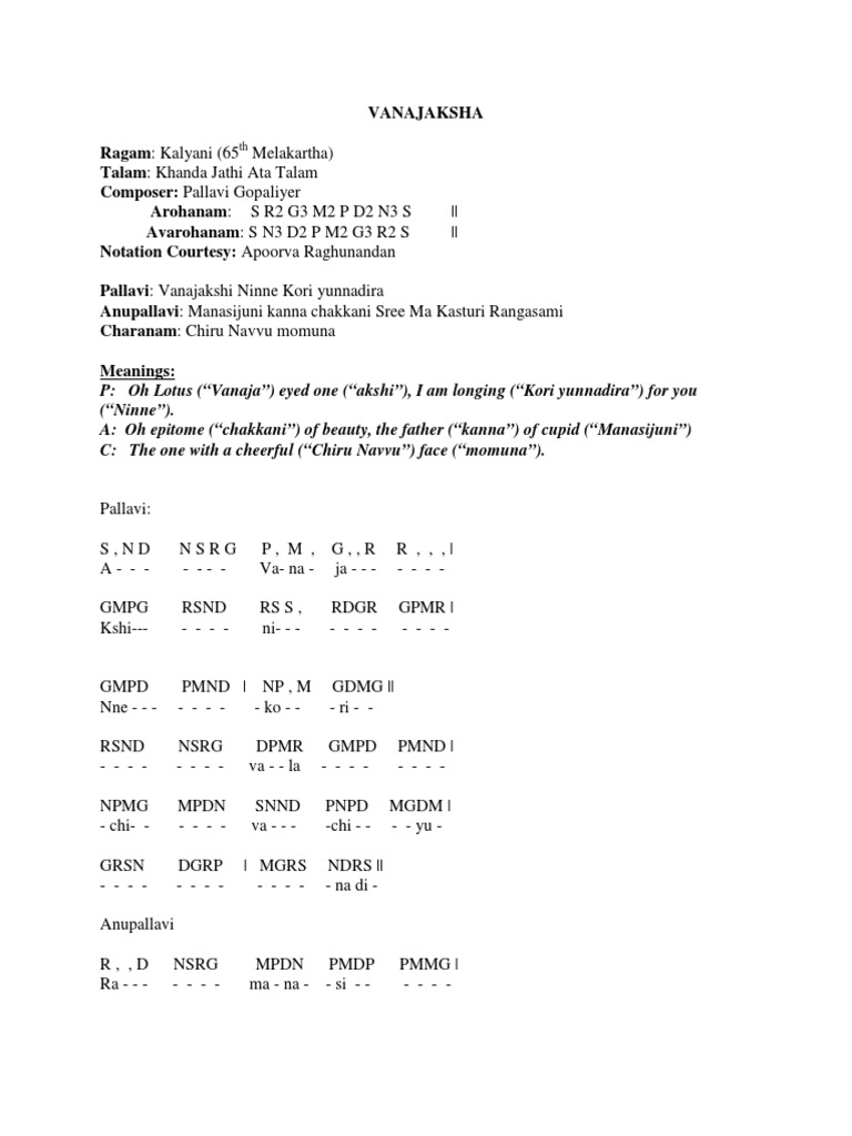 VARNAM | PDF | Classical And Art Music Traditions