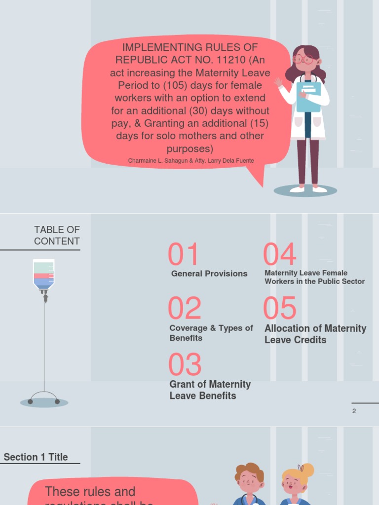 Maternity Leave Law Guide | PDF | Parental Leave | Childbirth
