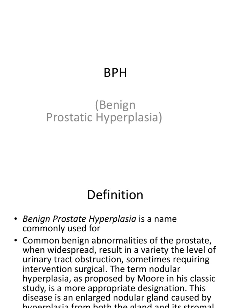 BPH (Benign Prostatic Hyperplasia) | PDF | Prostate | Prostate Cancer