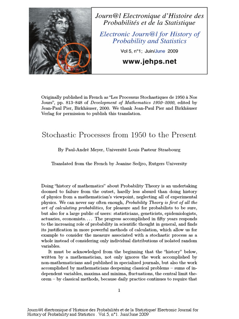 Meyer PDF | PDF | Stochastic Process | Markov Chain